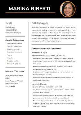 Modelli di curriculum vitae personalizzati da scaricare